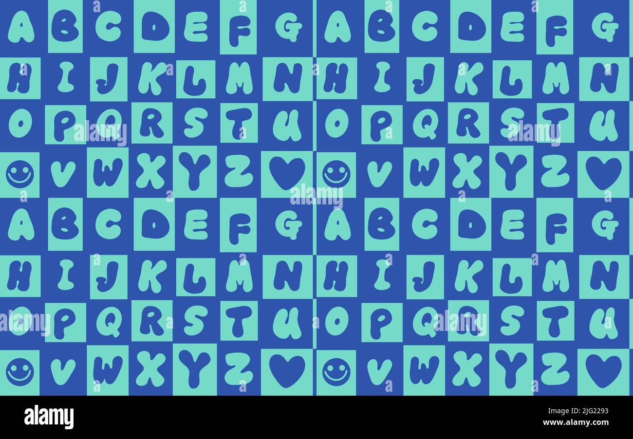School English alphabet pattern for kids and fabrics and wrapping paper ...