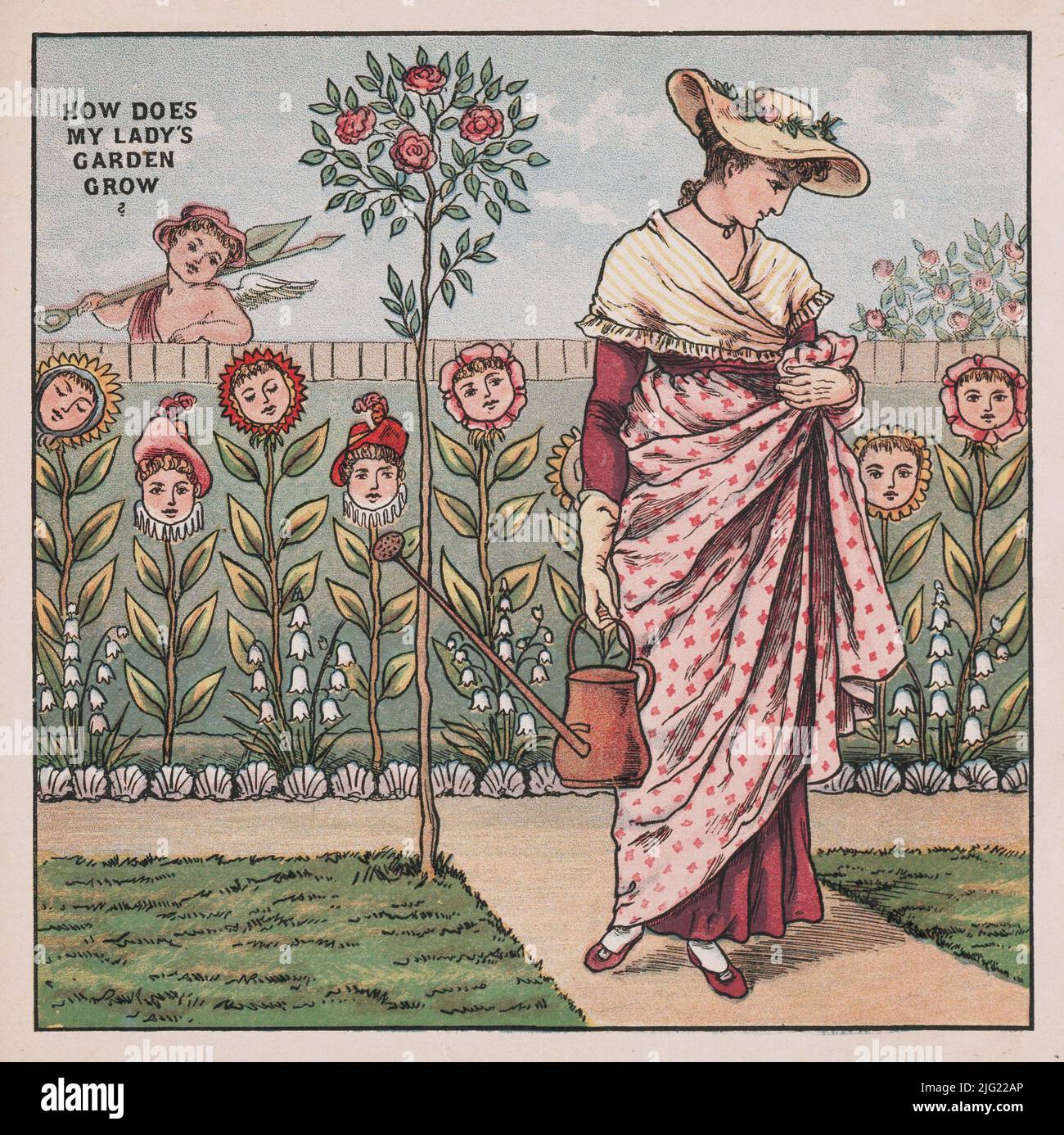 How does my lady’s garden grow, illustration by Walter Crane for The ...