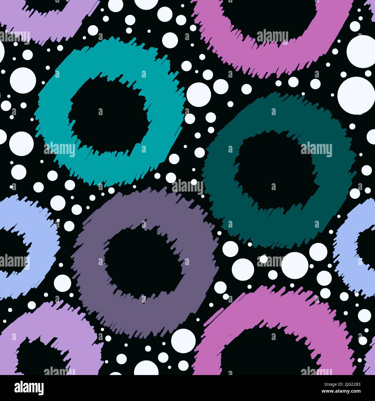 Abstract geometric circle seamless pattern for kids and linens and ...