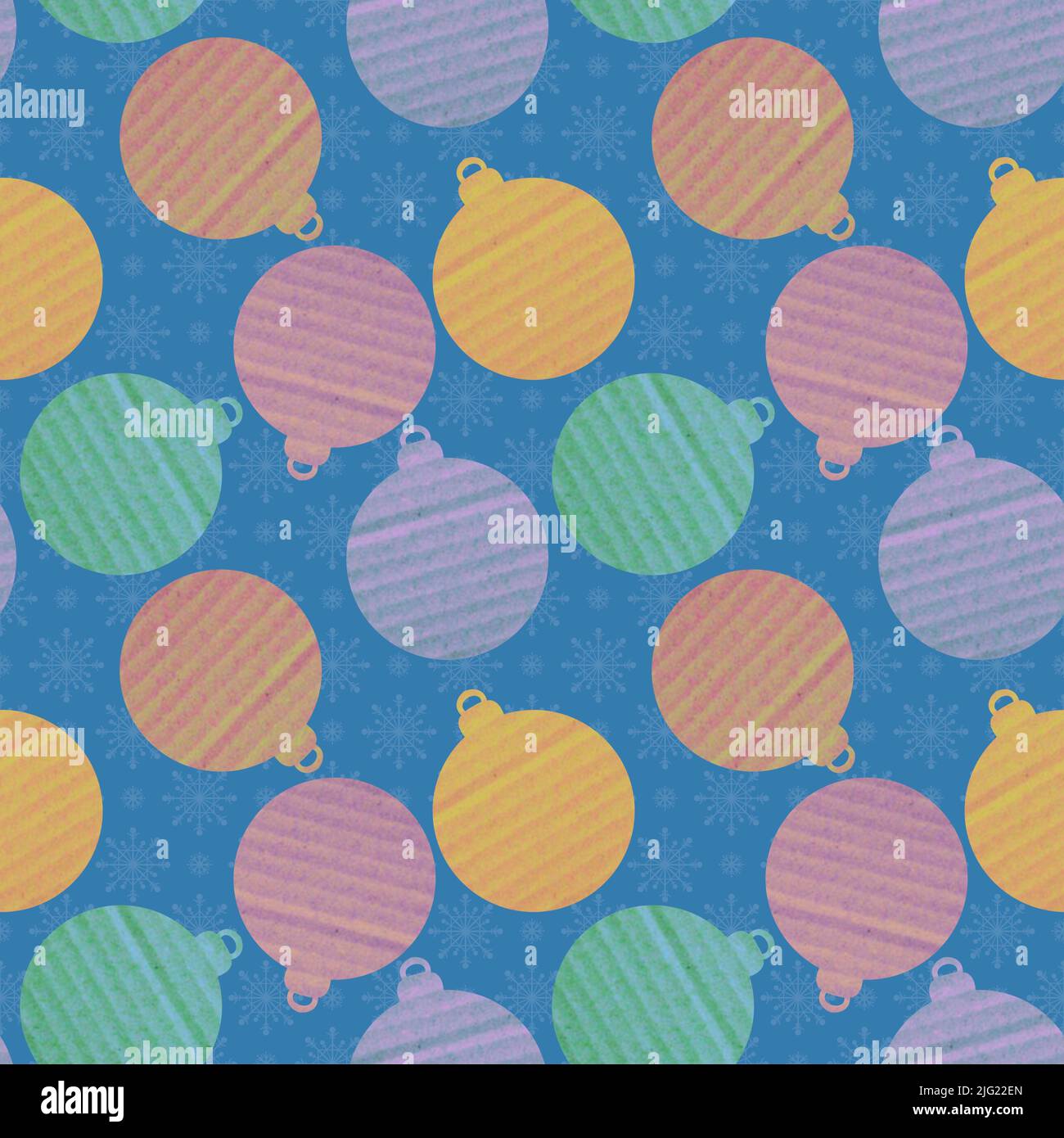 Christmas tree balls seamless pattern for wrapping paper and clothes ...