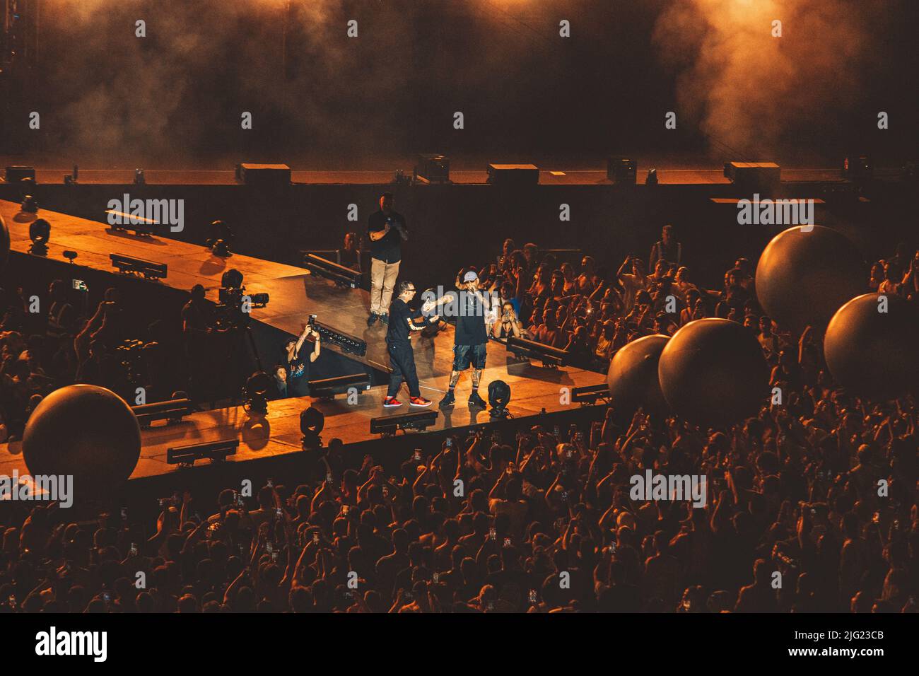 07/07/2022 - Italian rapper SALMO performing live at San Siro Stadium ...