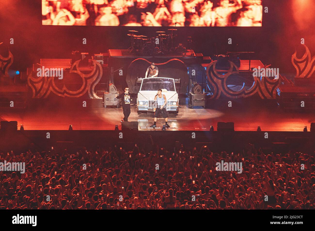 07/07/2022 - Italian rapper SALMO performing live at San Siro Stadium ...