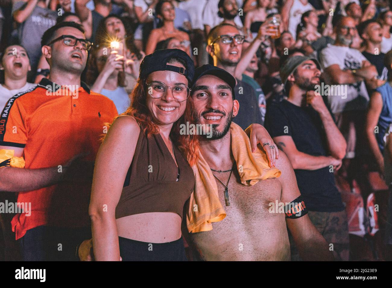 07/07/2022 - Italian rapper SALMO performing live at San Siro Stadium ...