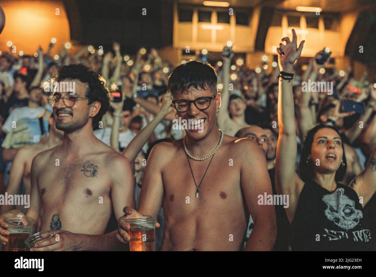 07/07/2022 - Italian rapper SALMO performing live at San Siro Stadium ...