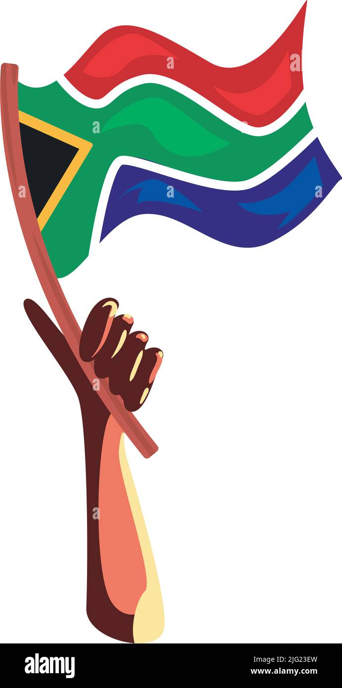 flat african flag illustration Stock Vector Image & Art - Alamy
