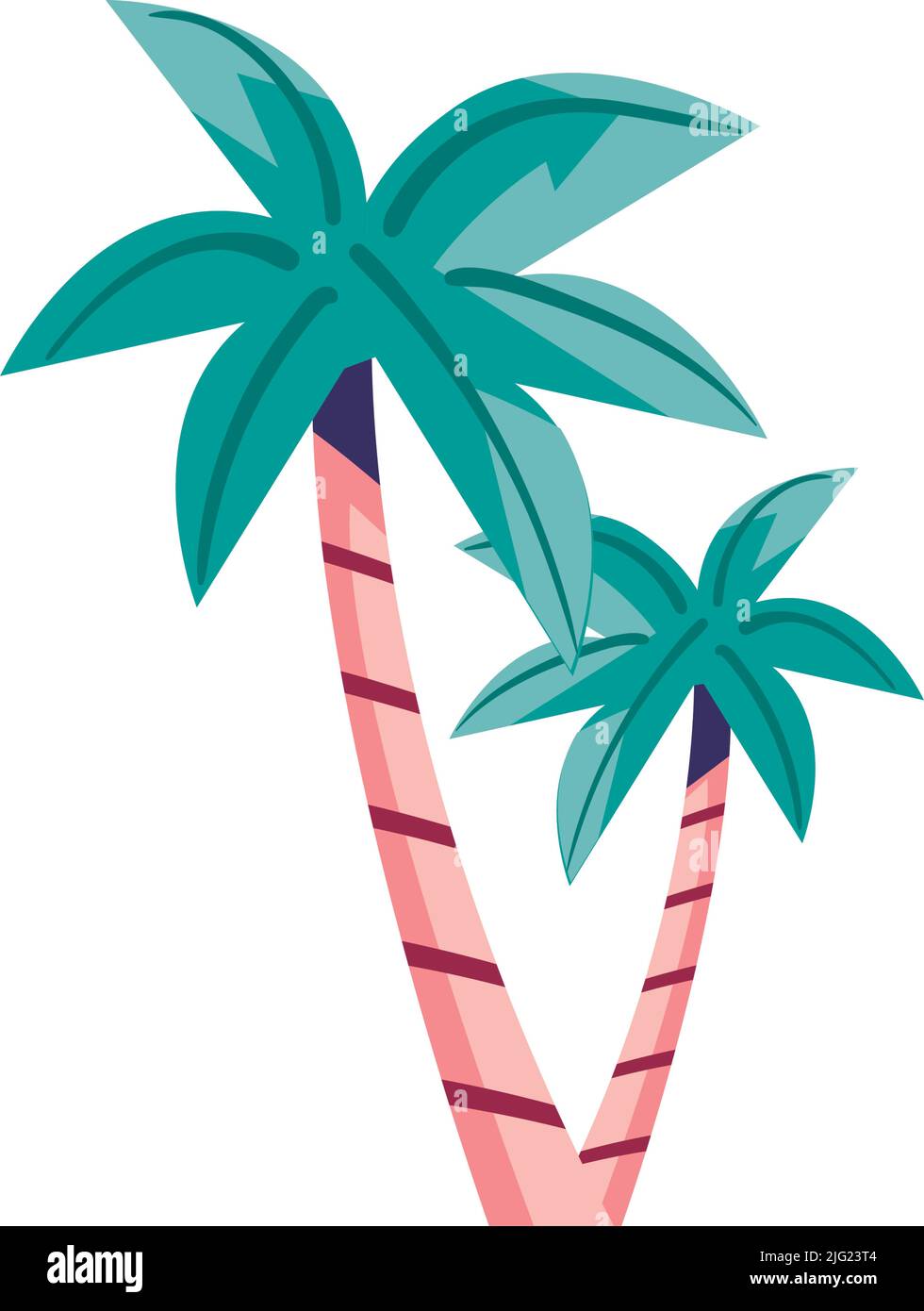 flat palm pair Stock Vector Image & Art - Alamy