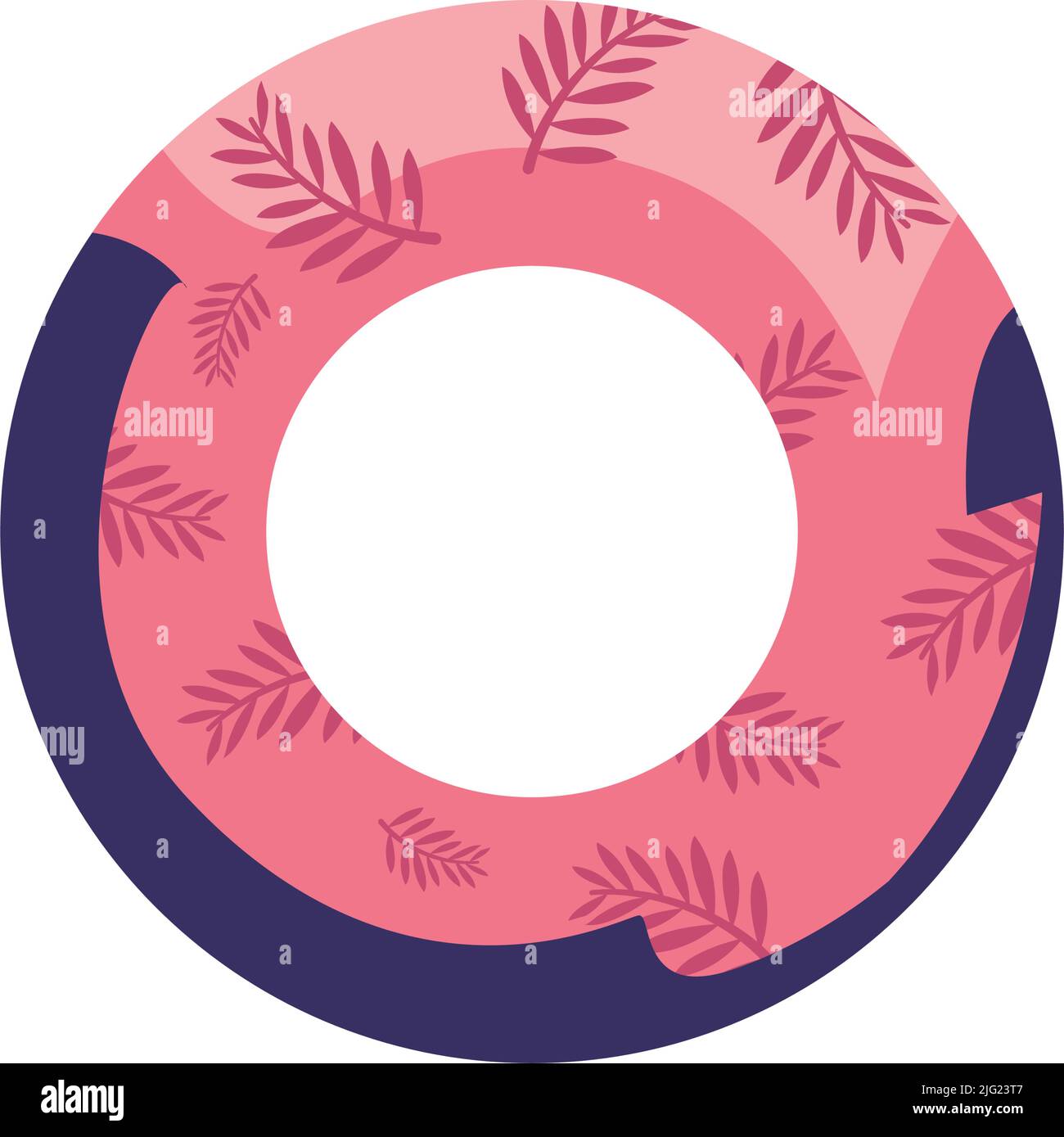 flat pink lifesaver Stock Vector Image & Art - Alamy