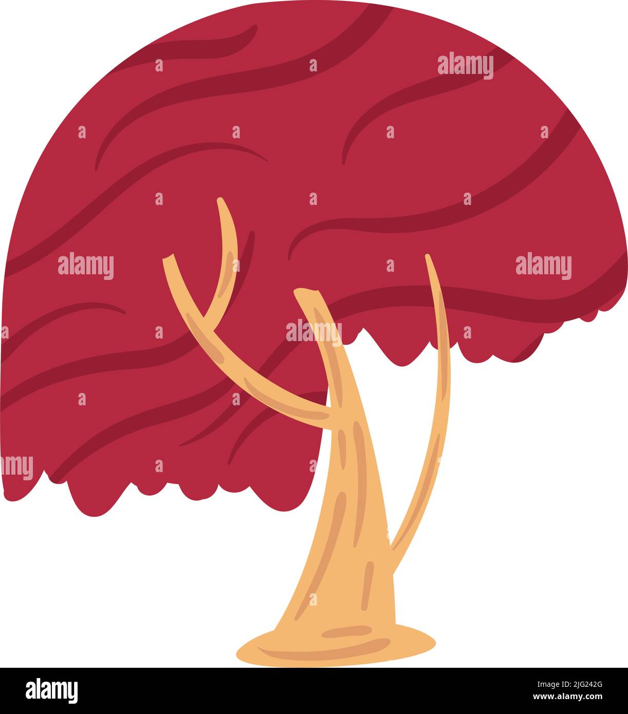 flat red tree design Stock Vector Image & Art - Alamy