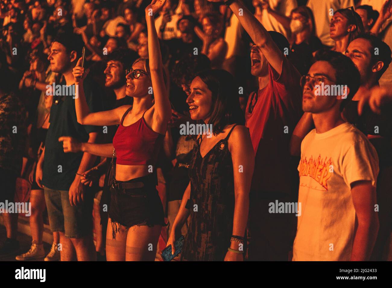 07/07/2022 - Italian rapper SALMO performing live at San Siro Stadium ...