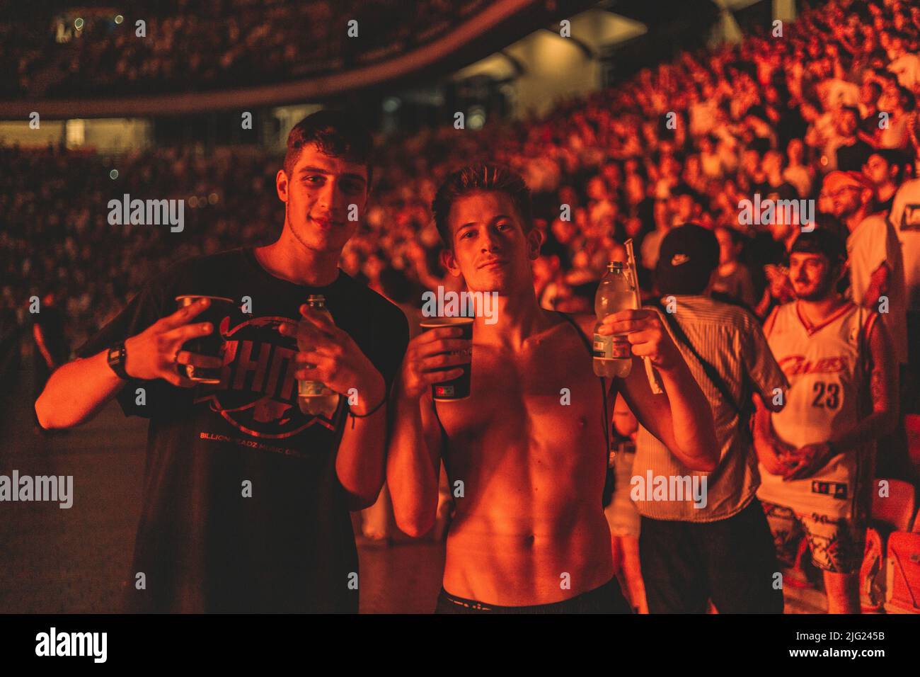 07/07/2022 - Italian rapper SALMO performing live at San Siro Stadium ...