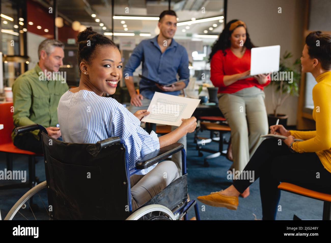 Disability support team hi-res stock photography and images - Alamy