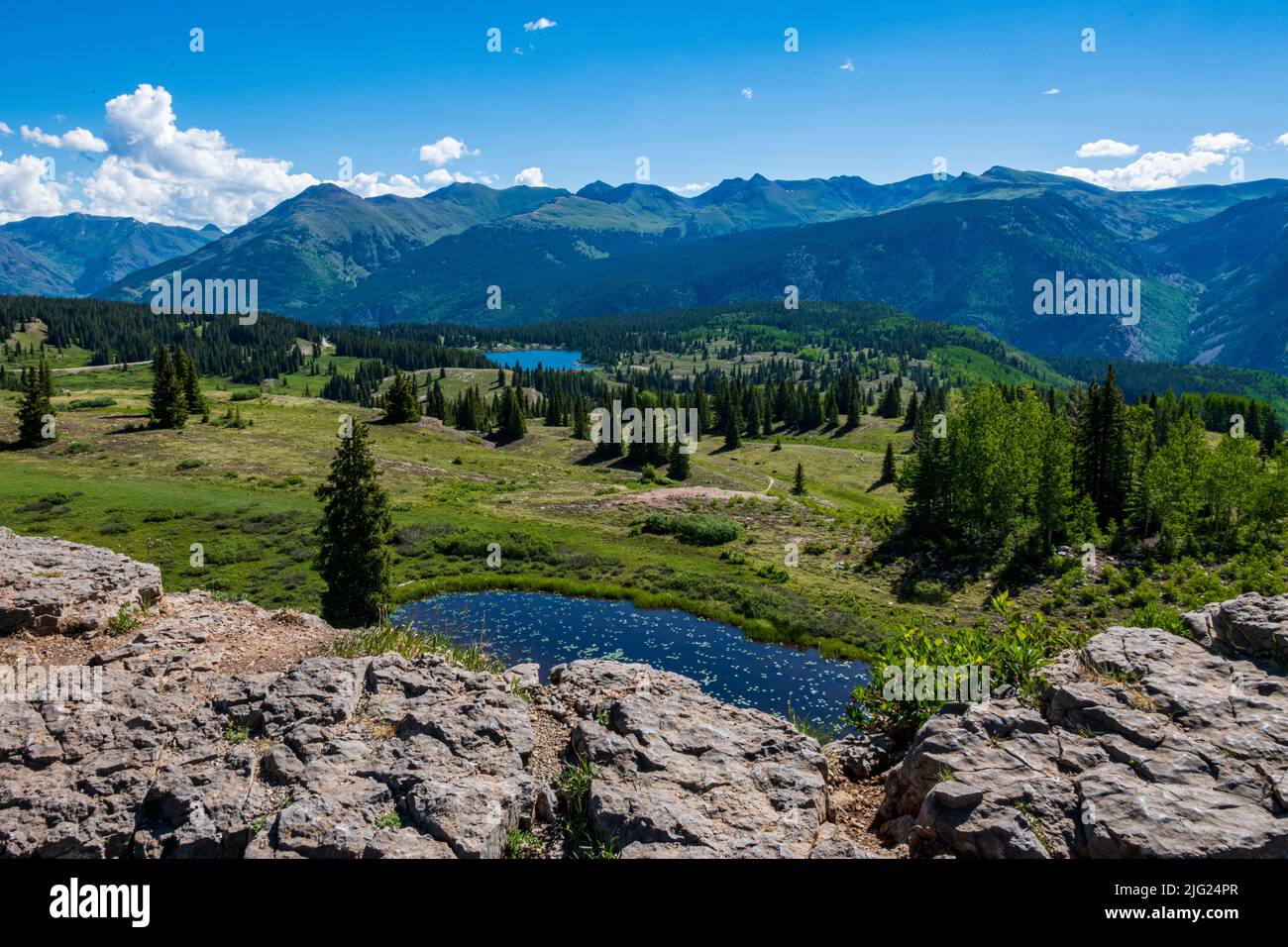 Weminuche Wilderness as seen from Molas Pass Stock Photo - Alamy
