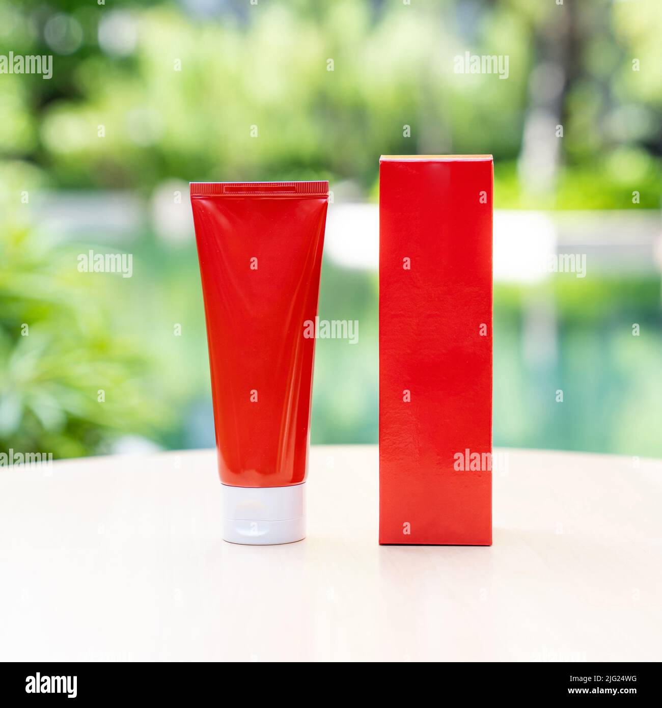 RED long tubes have a front and back view surrounded by left outside on ...