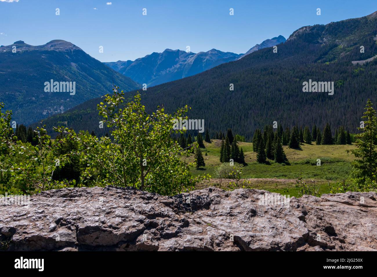 Weminuche Wilderness as seen from Molas Pass Stock Photo - Alamy