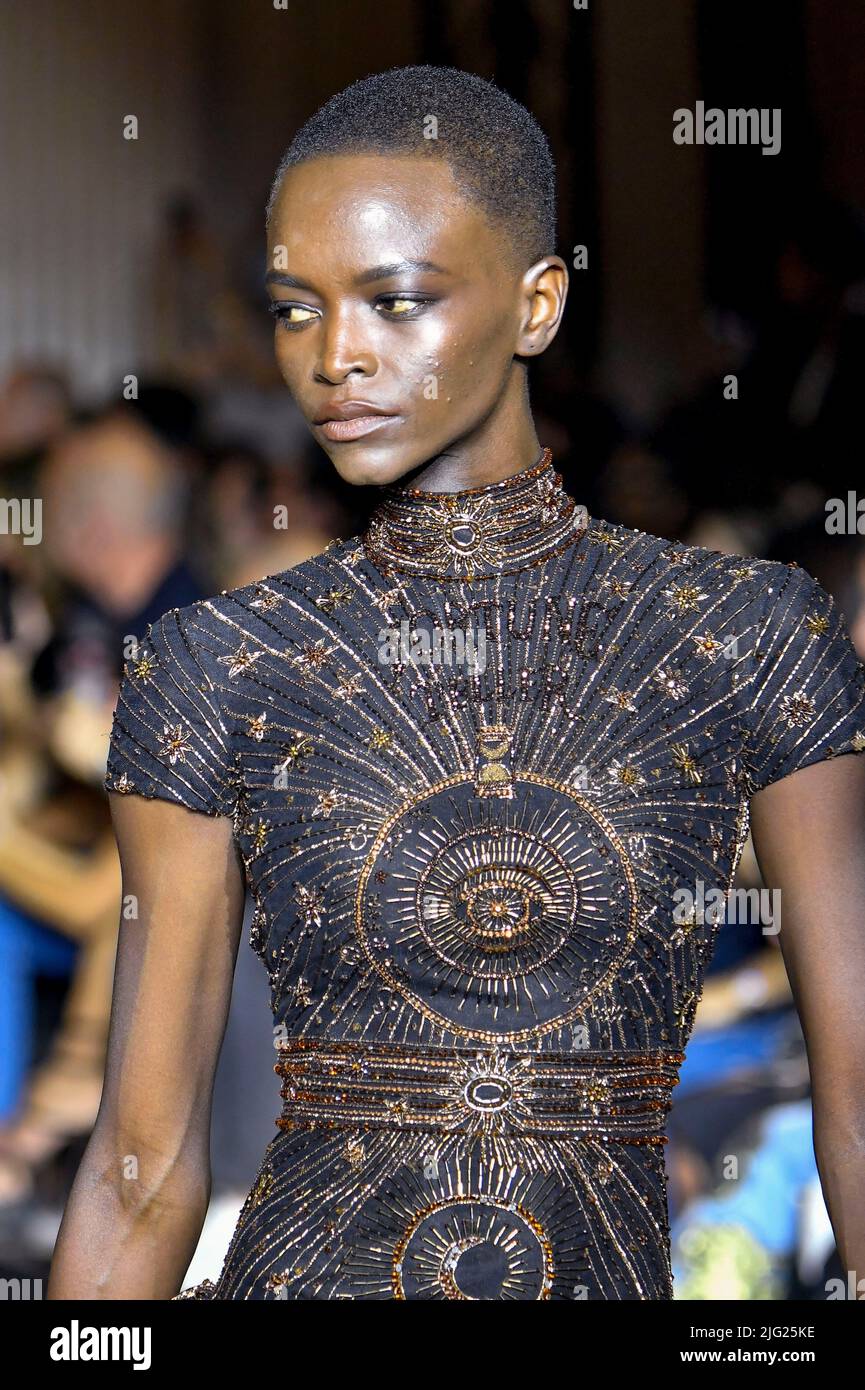 A model walks on the runway at the Zuhair Murad fashion show during Fall Winter 2022-2023 Haute ...