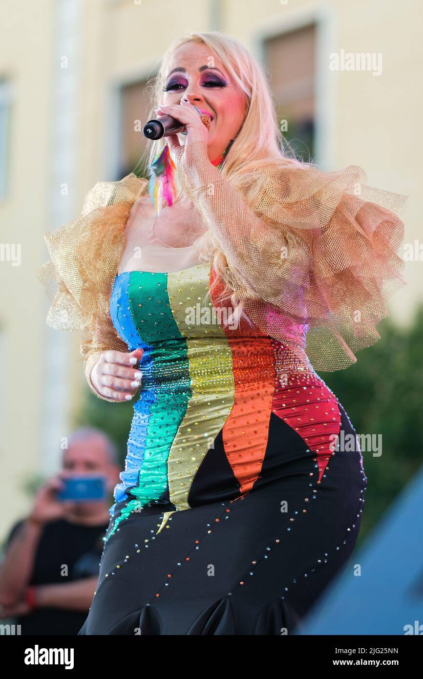 Singer Sonia María Priego better known by her stage name La Hungara ...