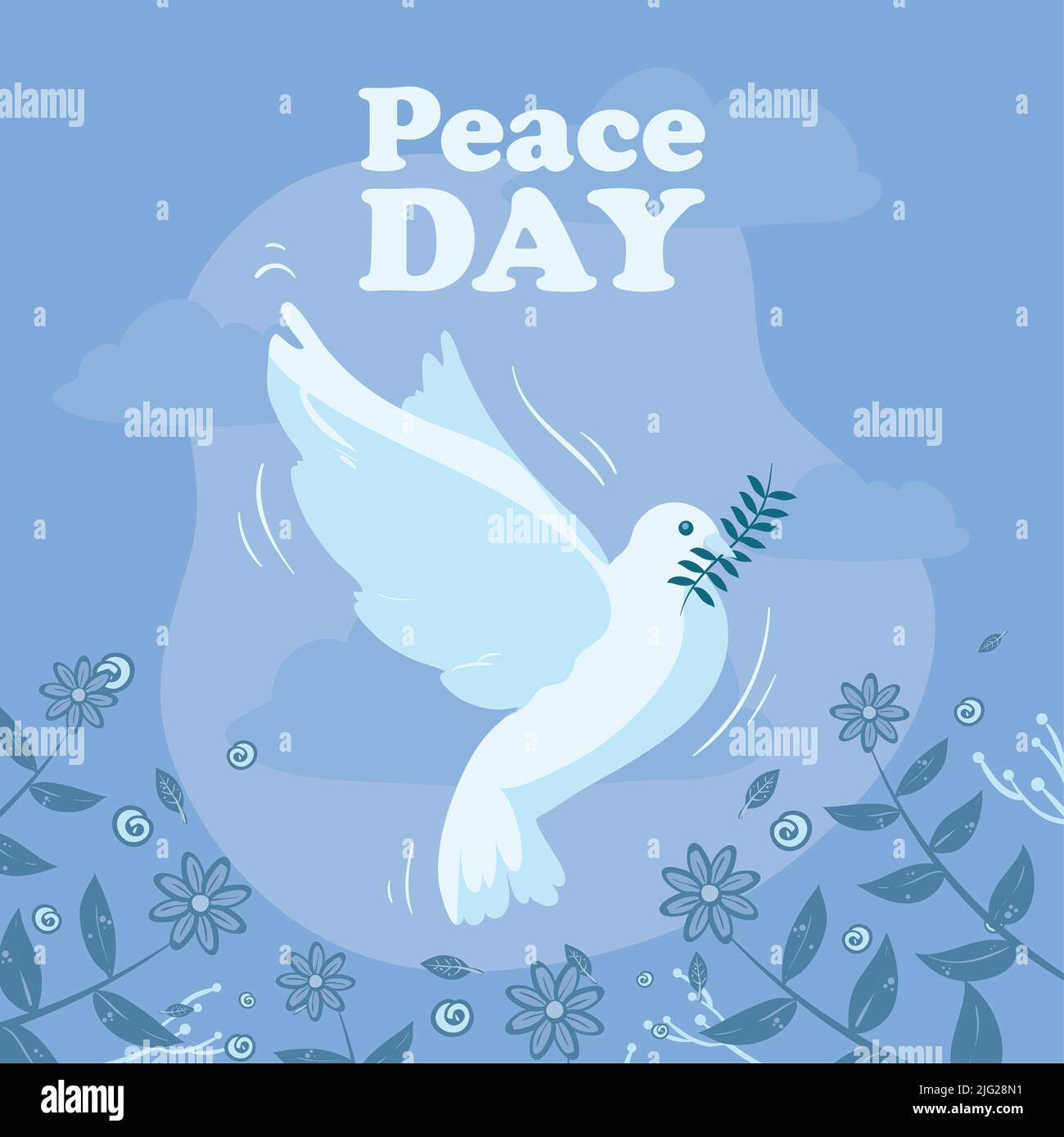 peace day poster Stock Vector Image & Art - Alamy