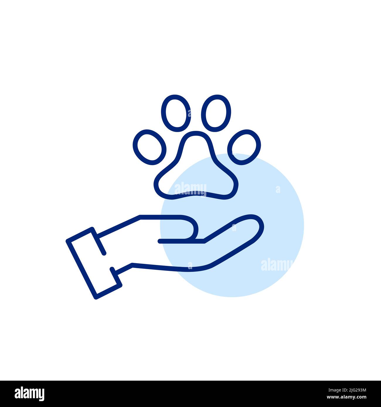 Animal care icon. Pixel perfect, editable stroke line art Stock Vector ...