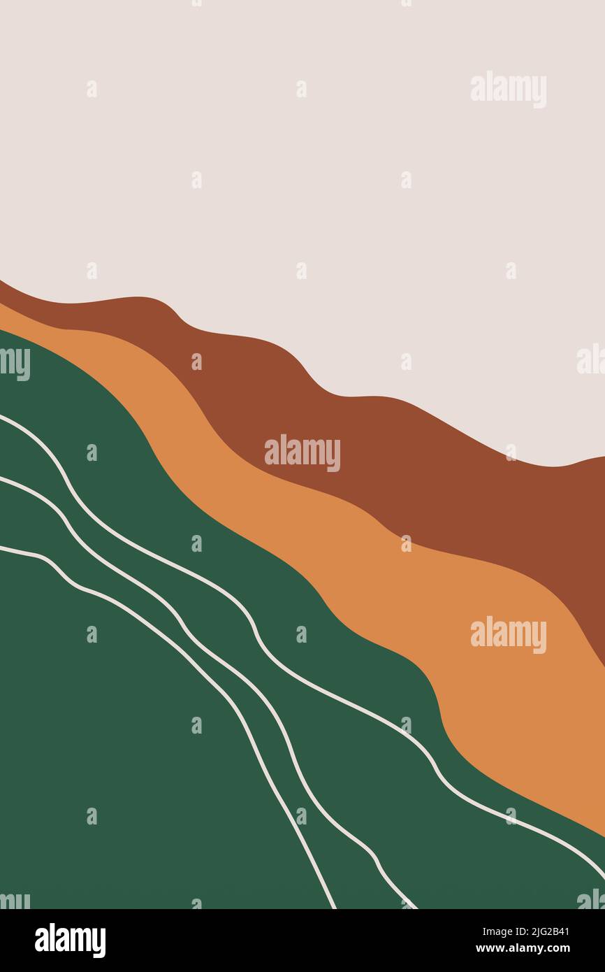 Minimalist Boho Abstract Background Art Wall Decor Stock Photo - Alamy