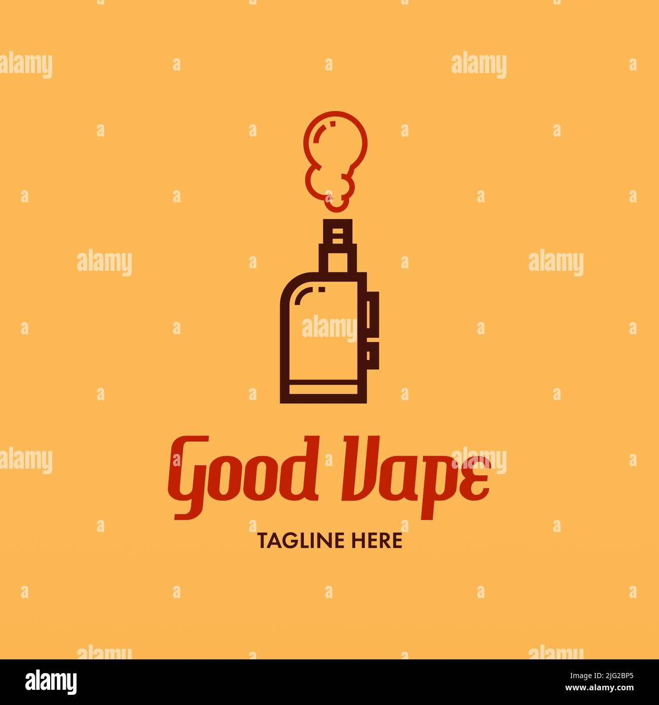 Retro Vape Shop Logo Design Concept Vector. Vaping Logo Design Template ...