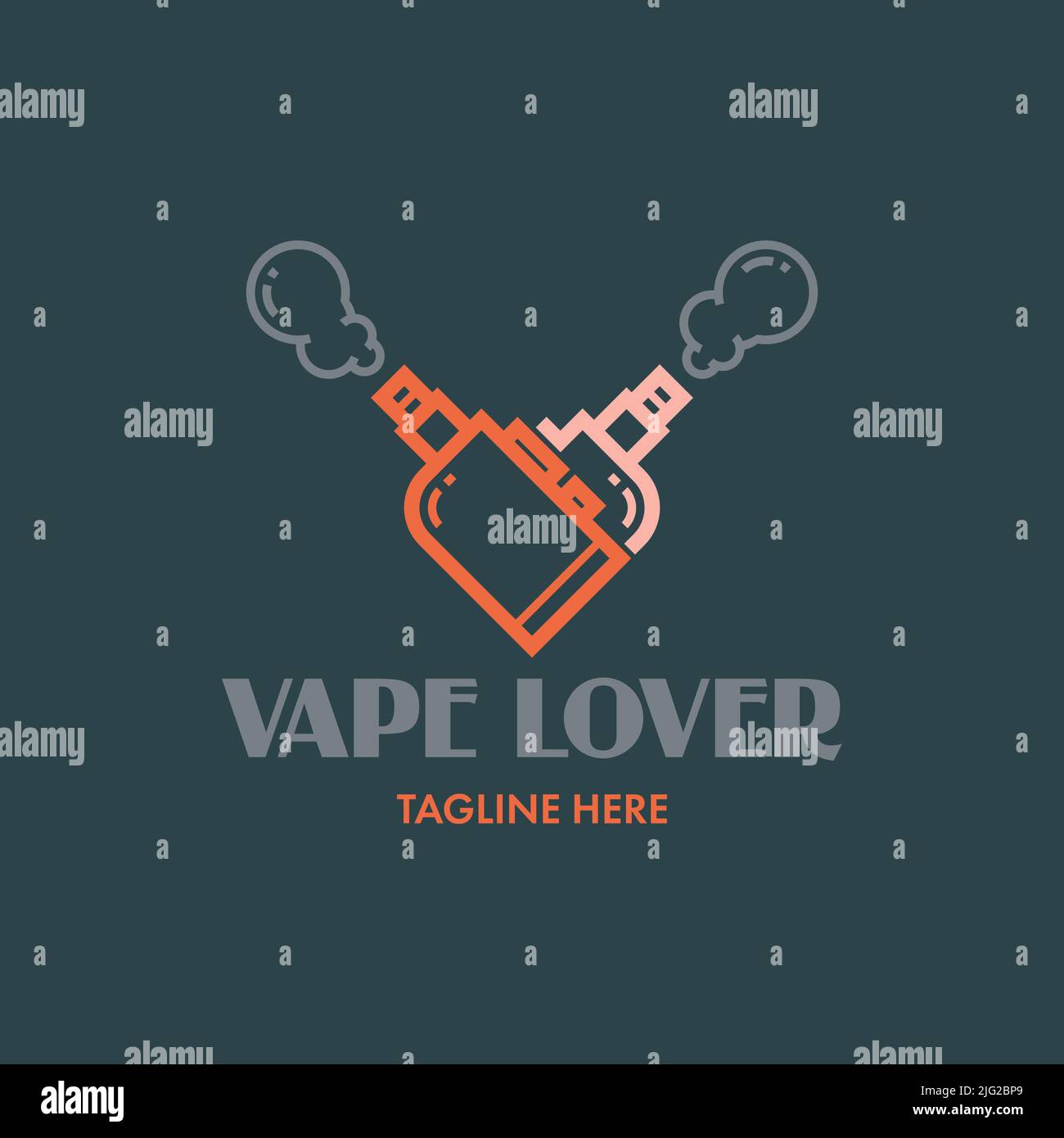Retro Vape Shop Logo Design Concept Vector. Vaping Logo Design Template ...