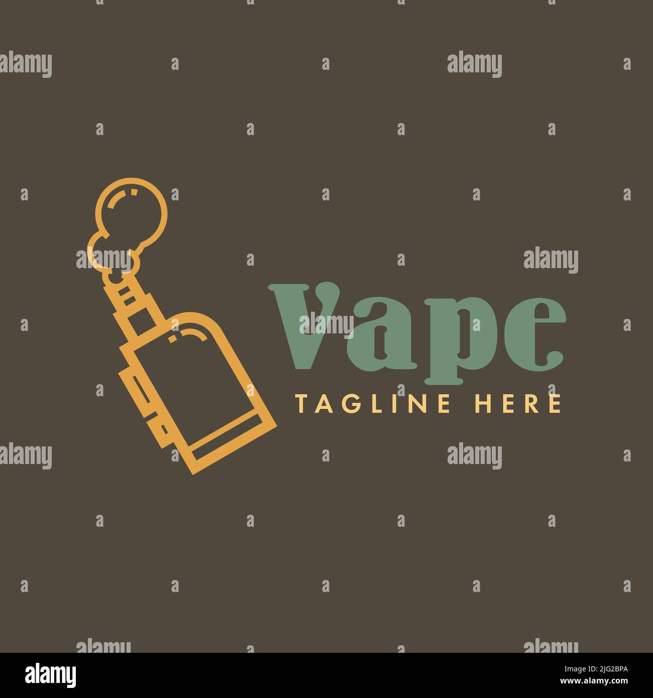 Retro Vape Shop Logo Design Concept Vector. Vaping Logo Design Template ...