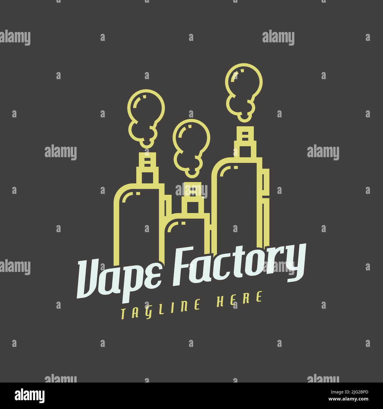 Retro Vape Shop Logo Design Concept Vector. Vaping Logo Design Template ...