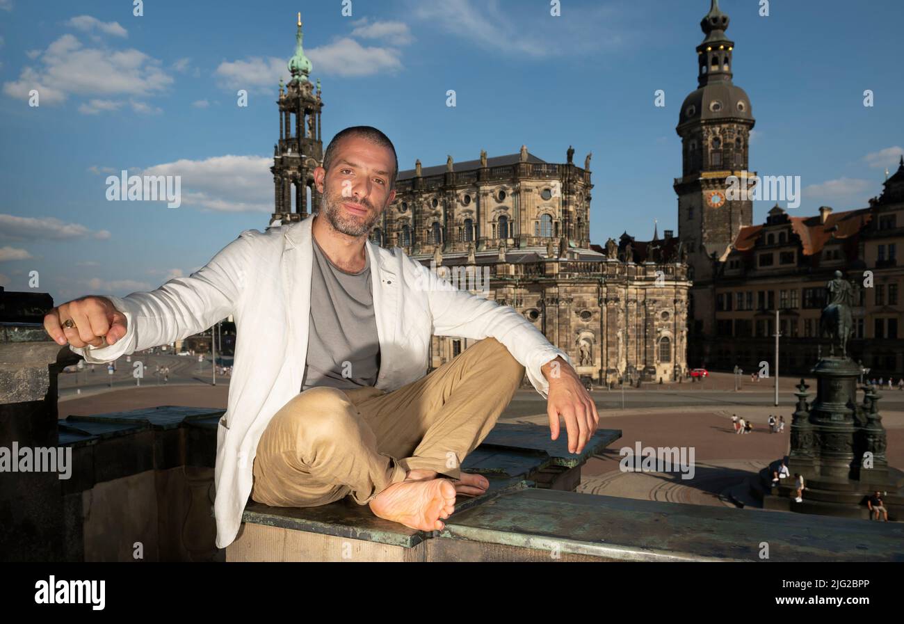 Dresden, Germany. 28th June, 2022. The Israeli conductor Omer Meir ...
