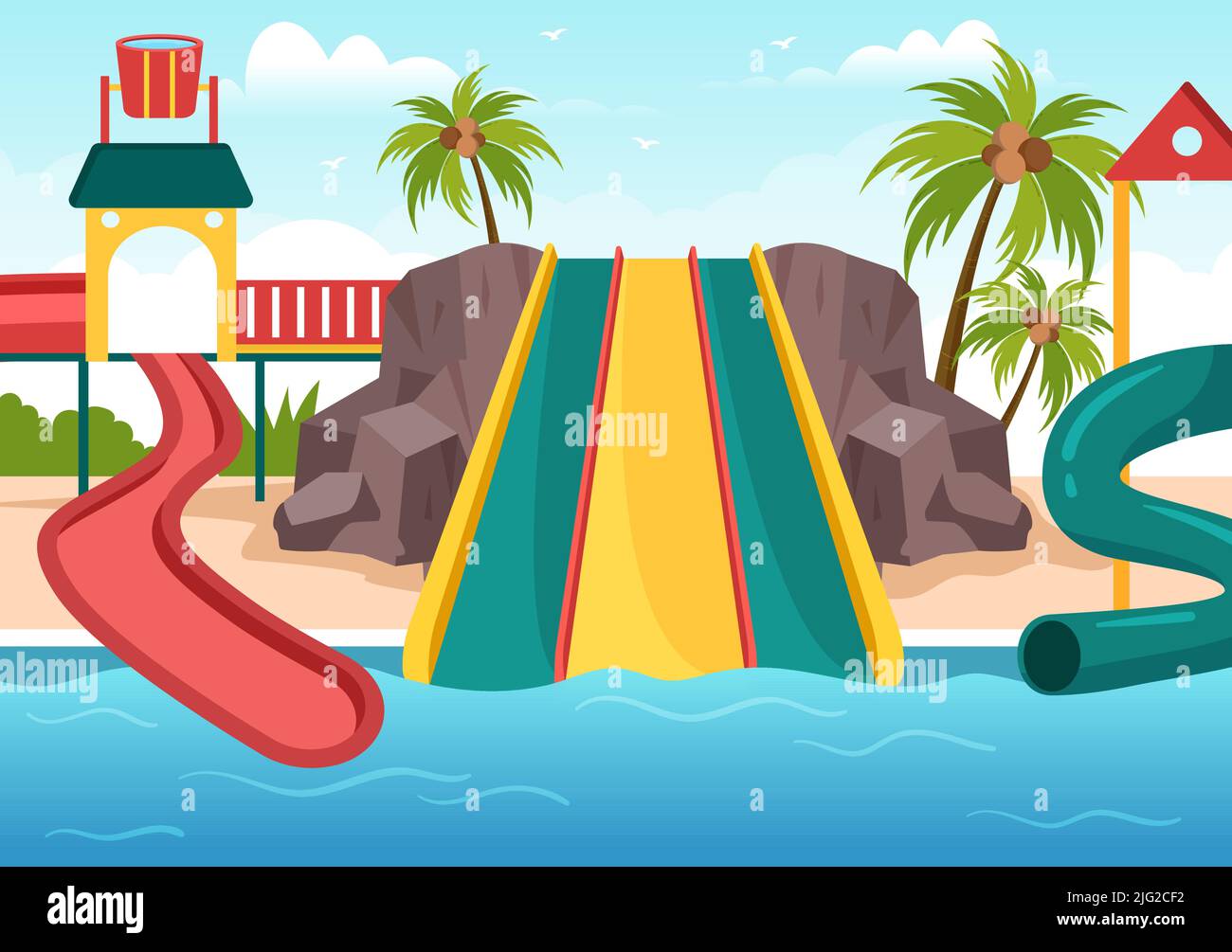 Playground ride Stock Vector Images - Alamy