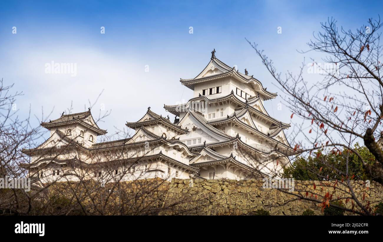 Osaka, Japan - November 23, 2018: Ancient japanese central building ...