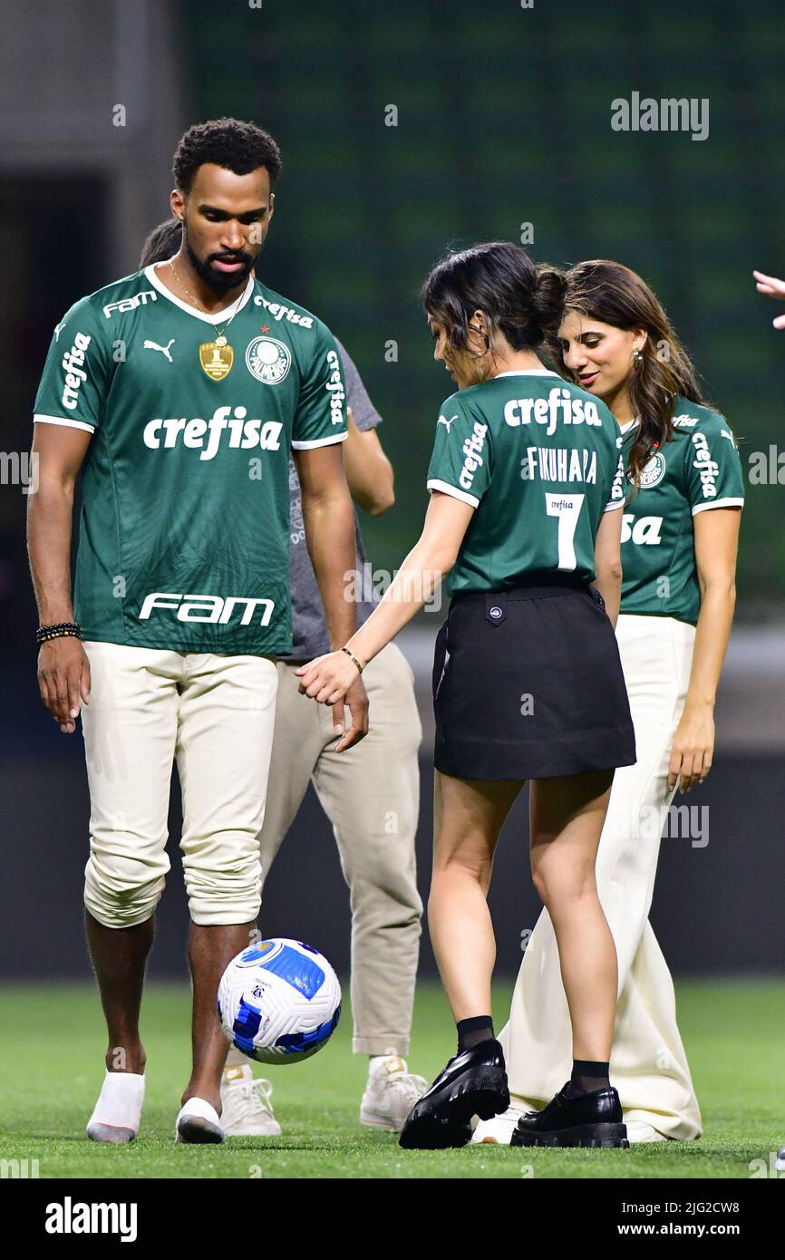 SÃO PAULO, BRAZIL - JULY 6: The Cast of The Boys inside the soccer ...