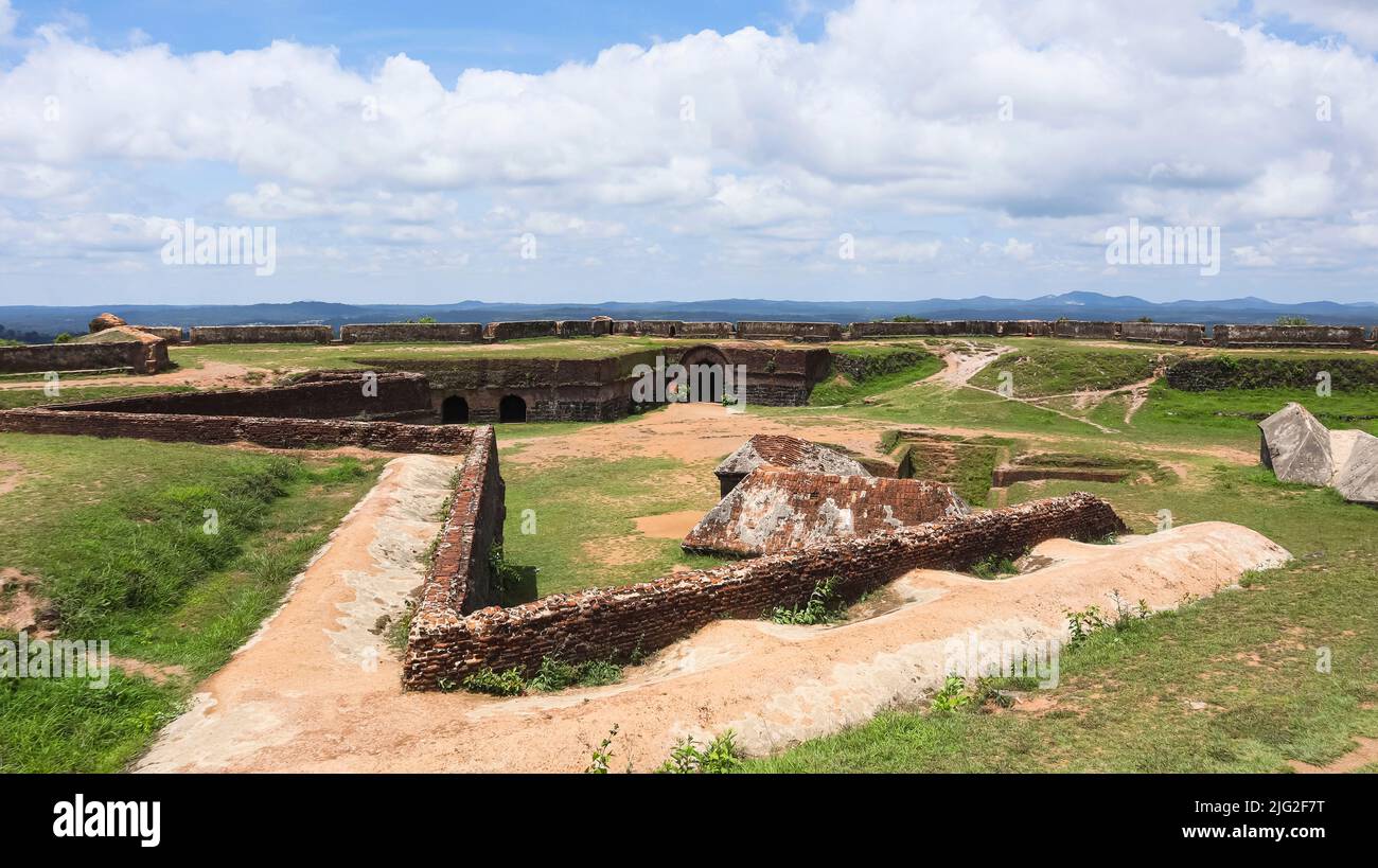 Star shape view of fort, Manjarabad Fort, Hassan, Karnataka, India ...
