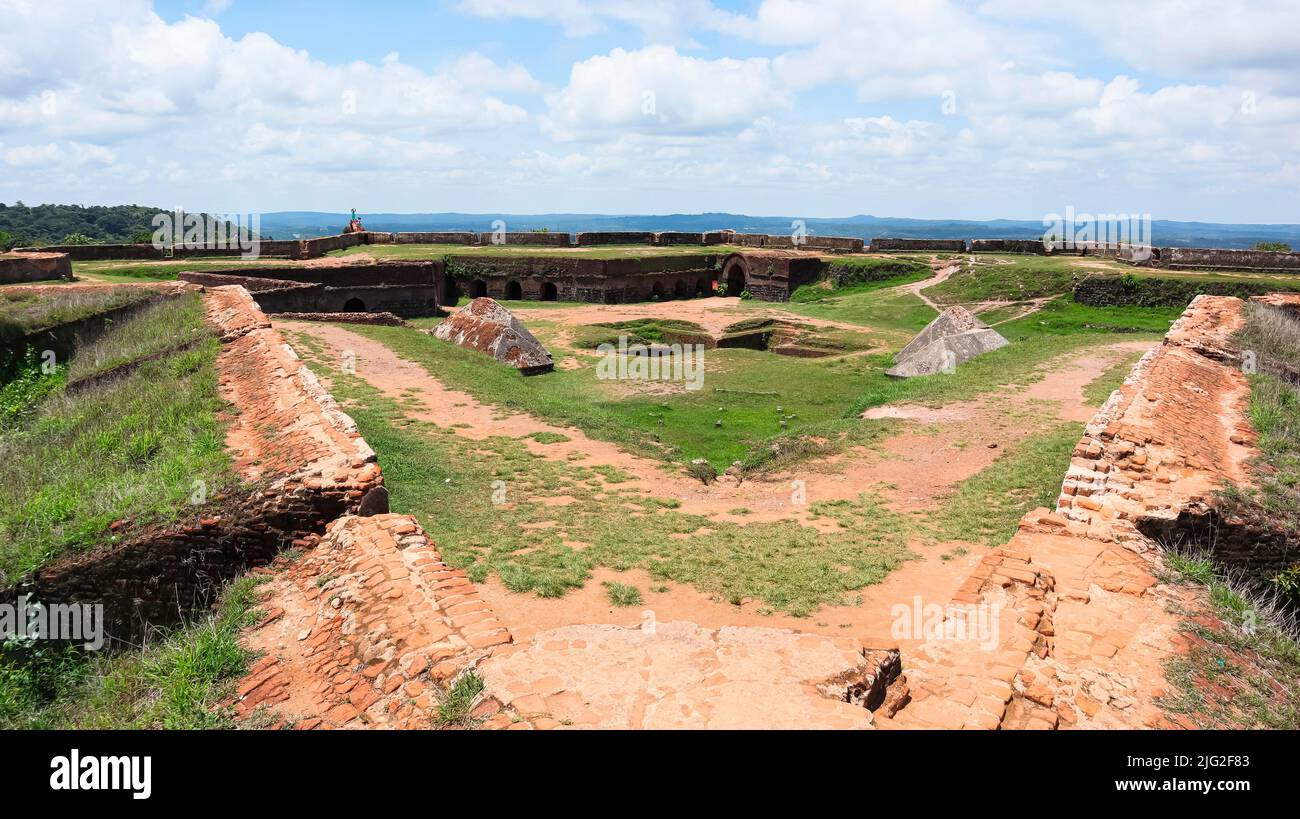 Star shape view of fort, Manjarabad Fort, Hassan, Karnataka, India ...