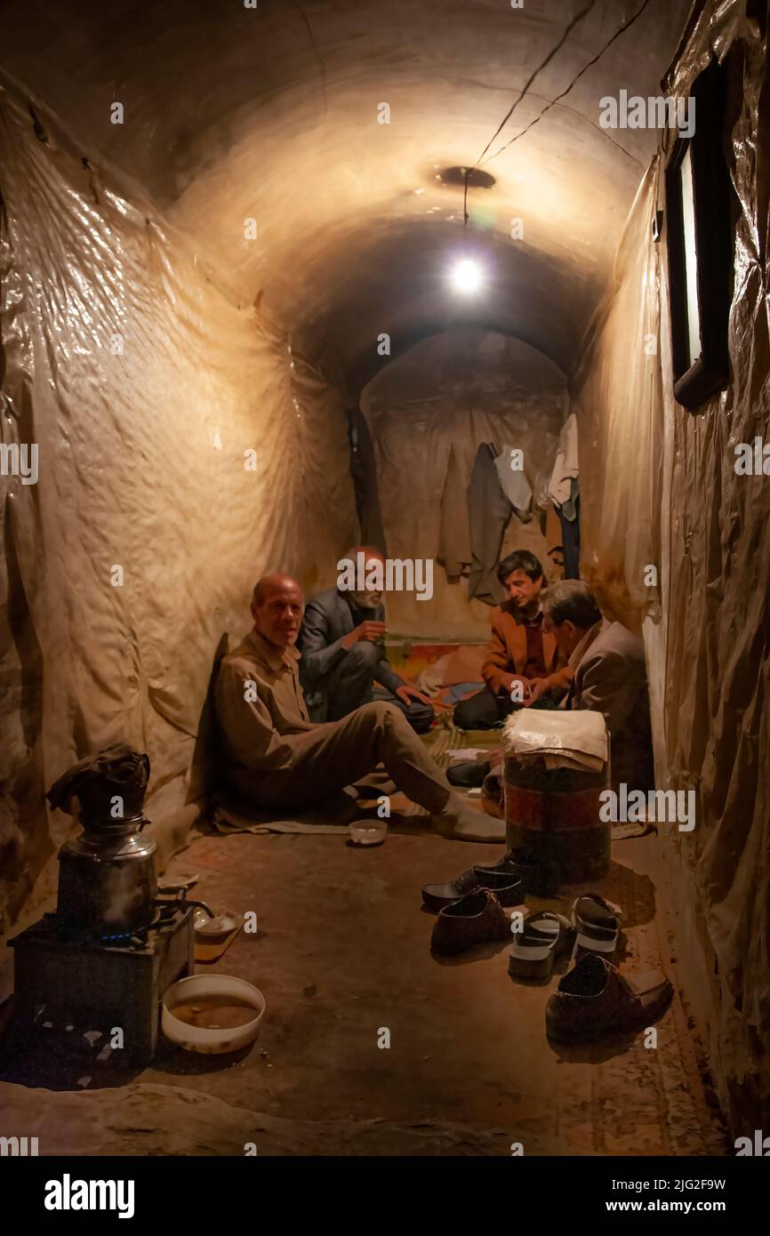 Hidden bar to smoke cannabis and drink alcohol, Tehran, Iran Stock ...