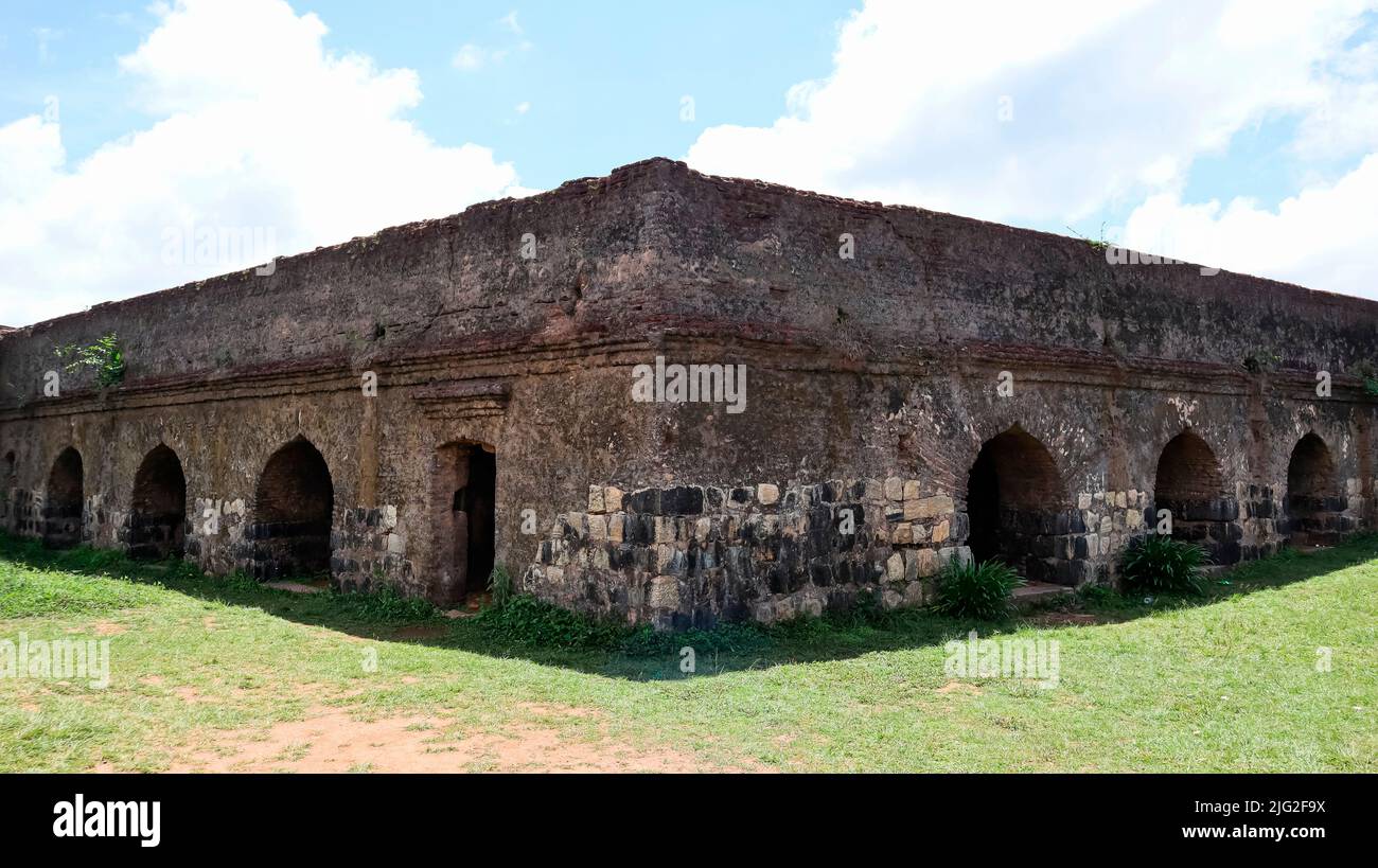 Fortress walls of Manjarabad Fort, Hassan, Karnataka, India Stock Photo ...
