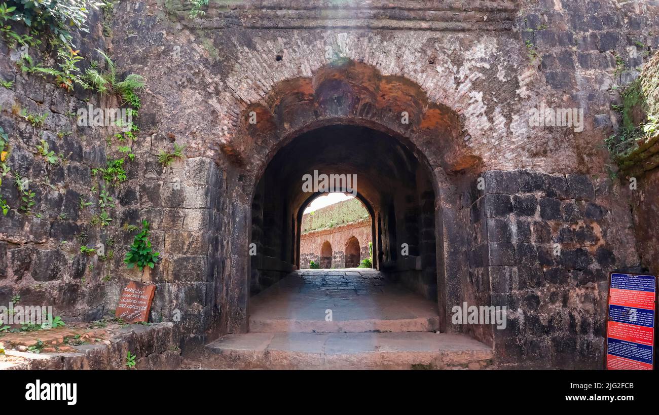 Entrance to the Fort, Manjarabad Fort, Hassan, Karnataka, India Stock ...