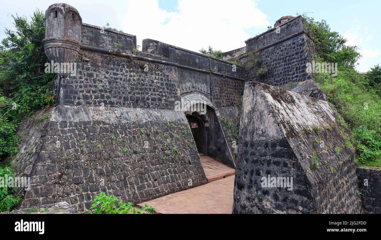 Entrance to the Fort, Manjarabad Fort, Hassan, Karnataka, India Stock ...