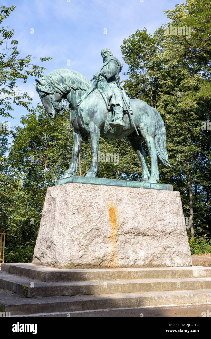 Socha Jana Žižky z Trocnova, Zámek Přibyslav, Vysocina, Česká republika ...
