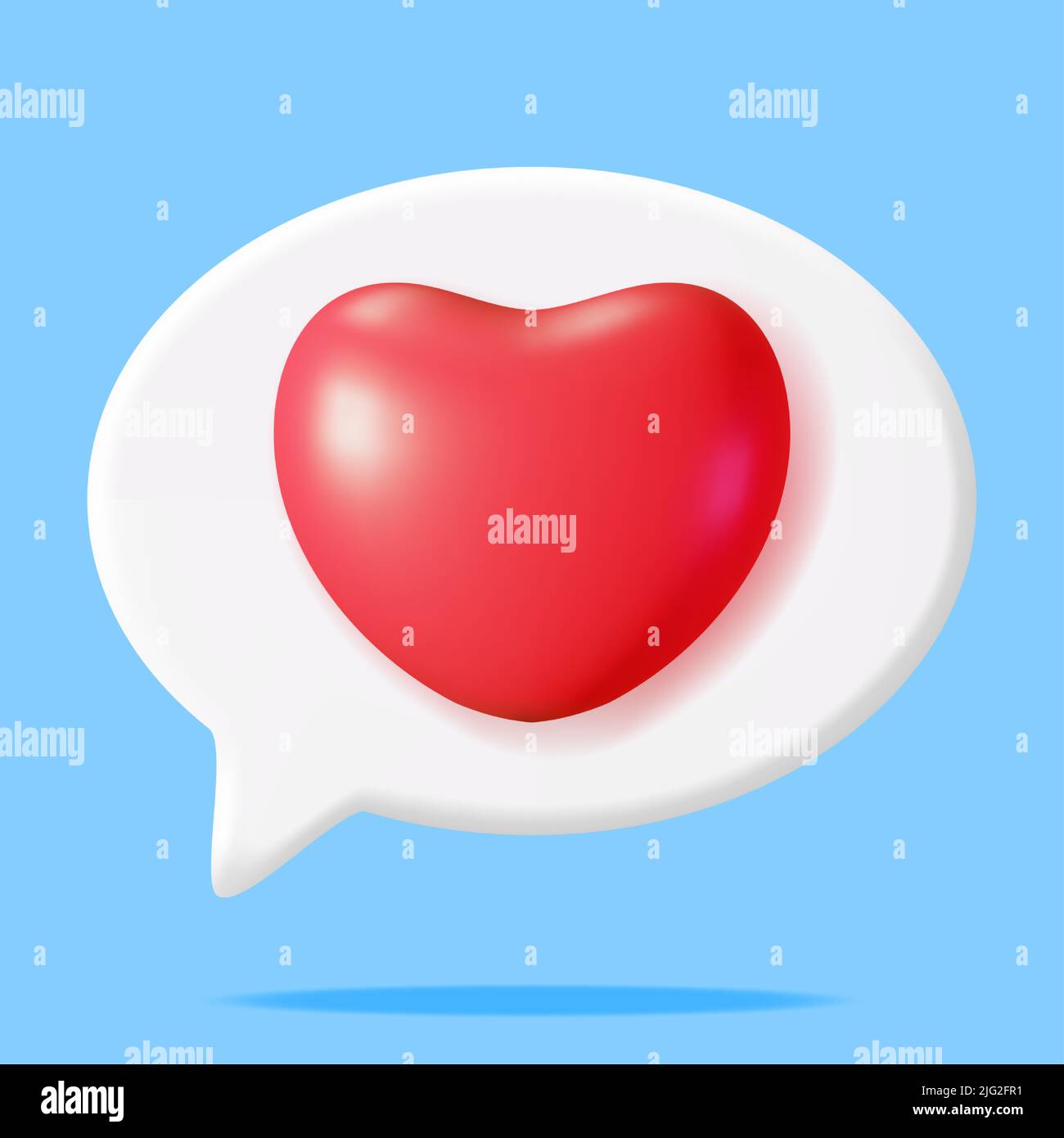 3D Like Icon with Heart Isolated Stock Vector Image & Art - Alamy