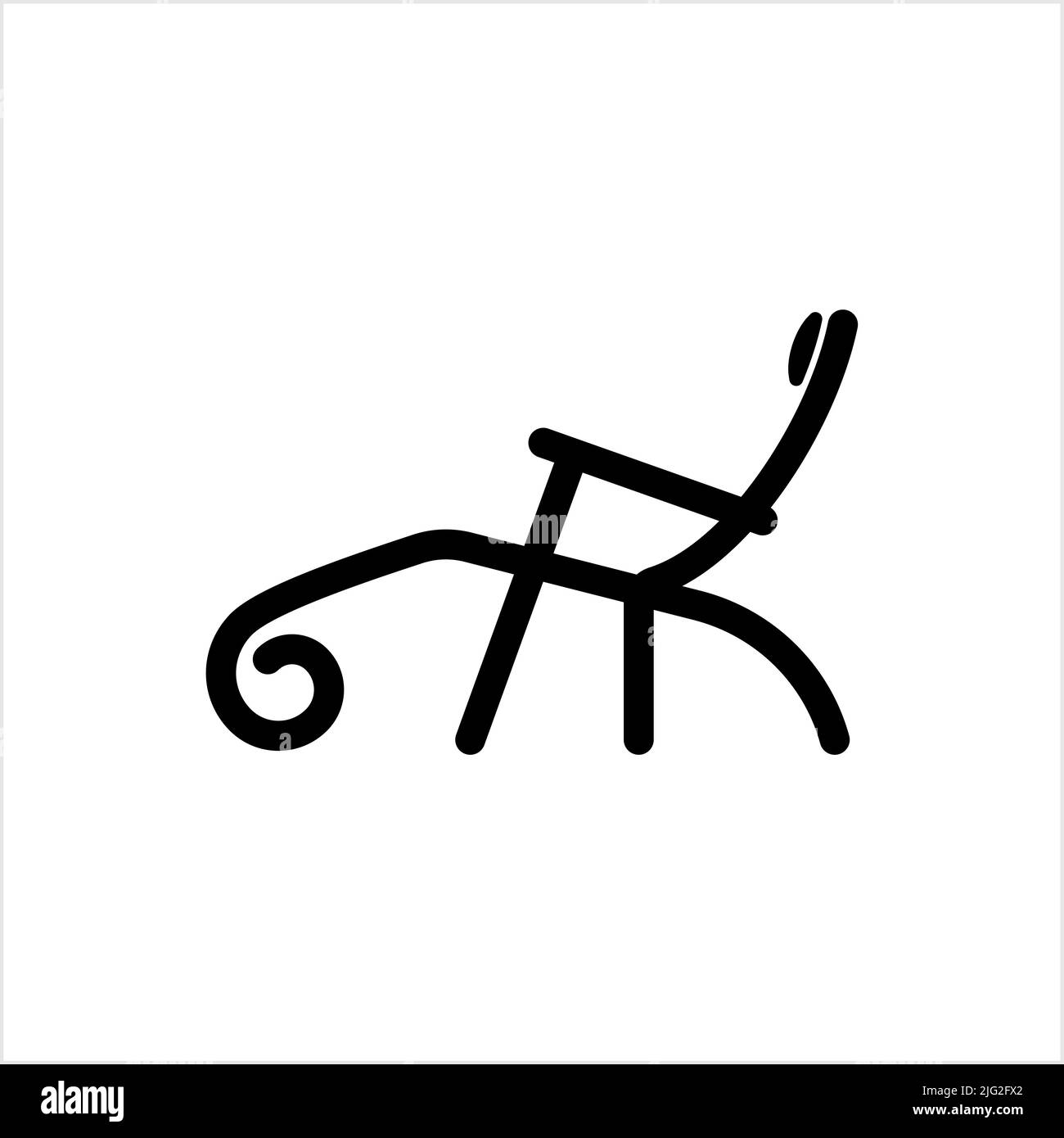 Sun bed vector vectors Black and White Stock Photos & Images - Alamy