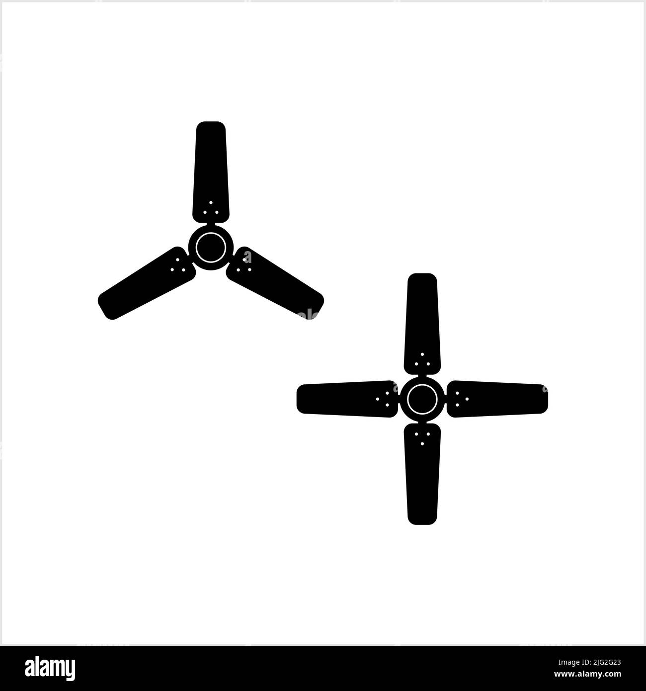 Ceiling Fan Icon, Fan Icon Vector Art Illustration Stock Vector Image ...
