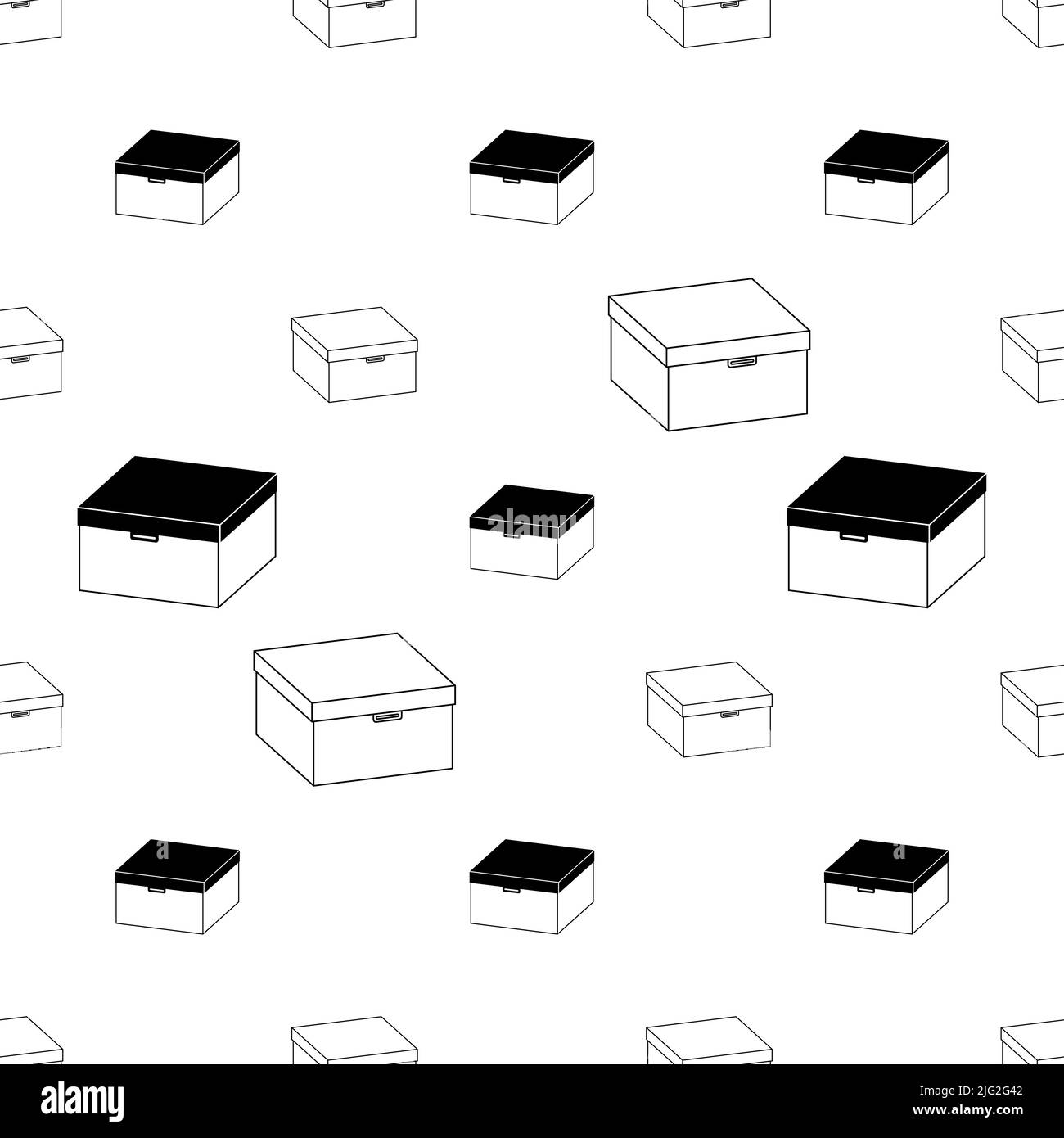 Food Container Icon Seamless Pattern, Food Storage Icon Vector Art ...