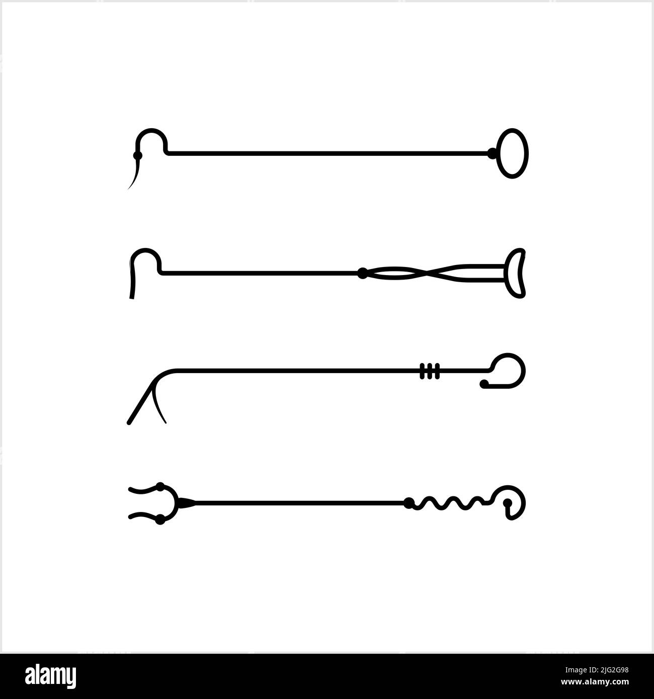 Fire Poker Icon, Fireplace Poker Icon, Fire Iron Icon Vector Art ...