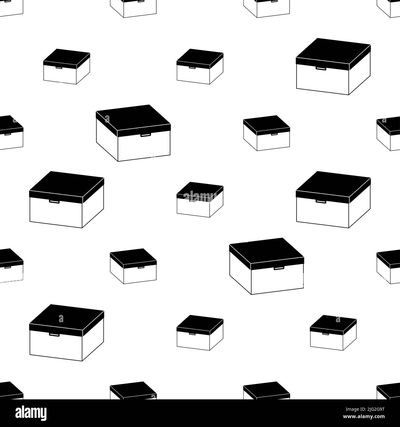 Food Container Icon Seamless Pattern, Food Storage Icon Vector Art ...