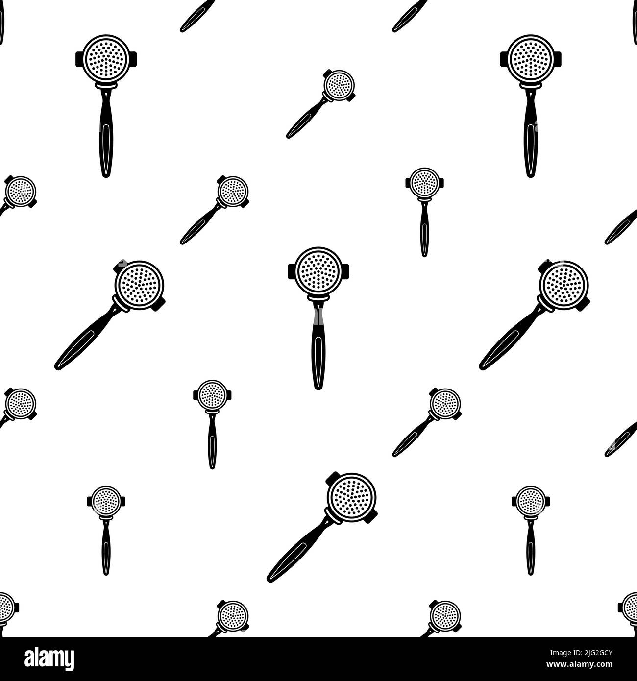 Portafilter Icon Seamless Pattern, Porta Filter Icon Vector Art ...