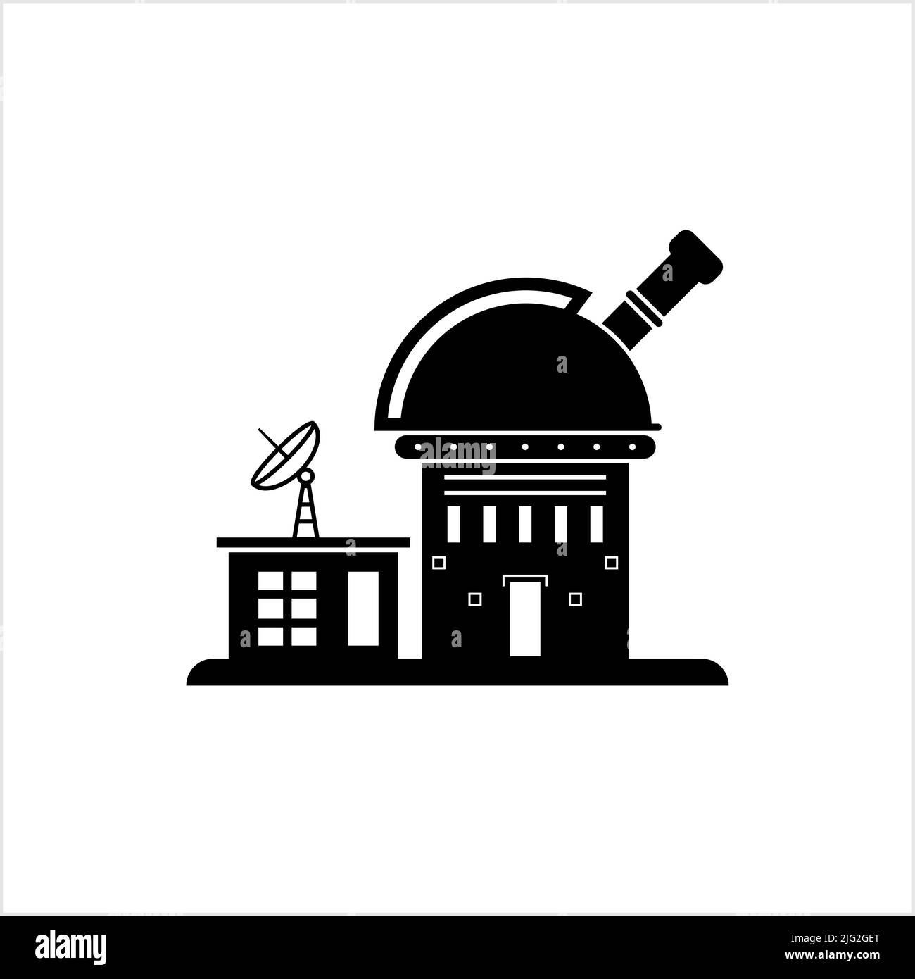 Observatory Icon, Terrestrial Or Celestial Event Observatory Icon ...