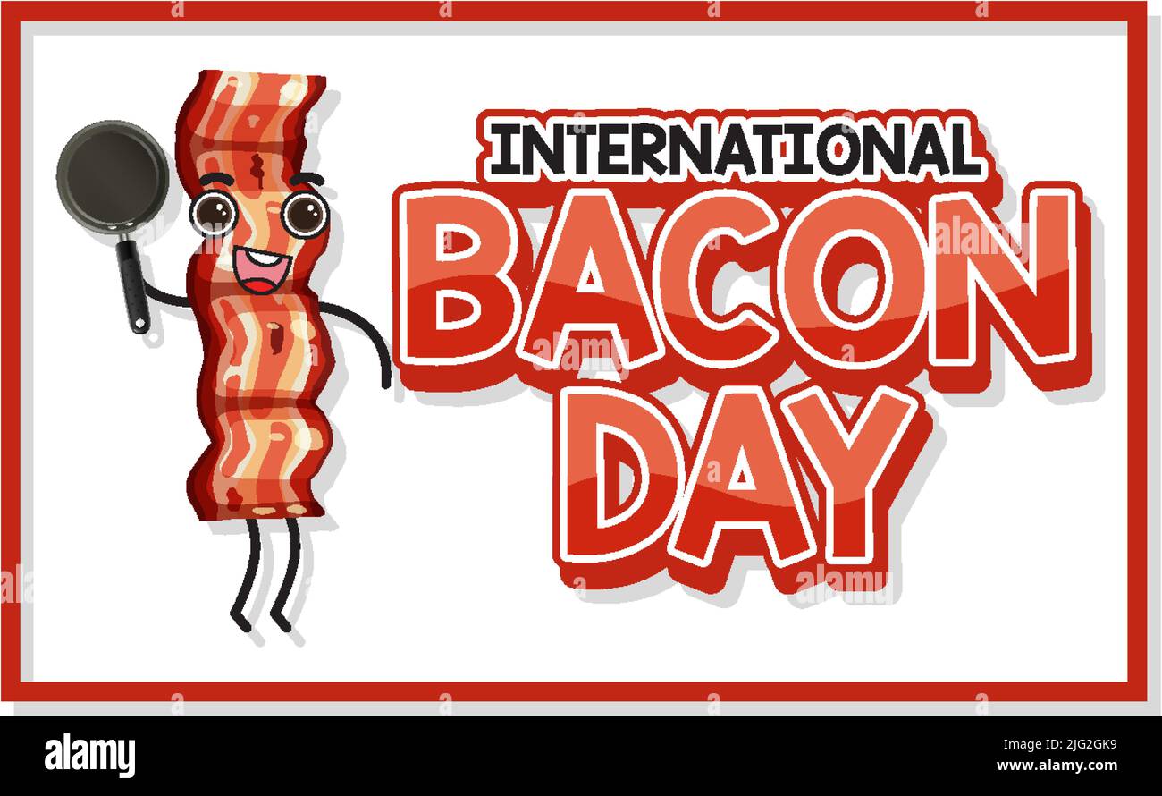 International bacon day banner illustration Stock Vector Image & Art ...