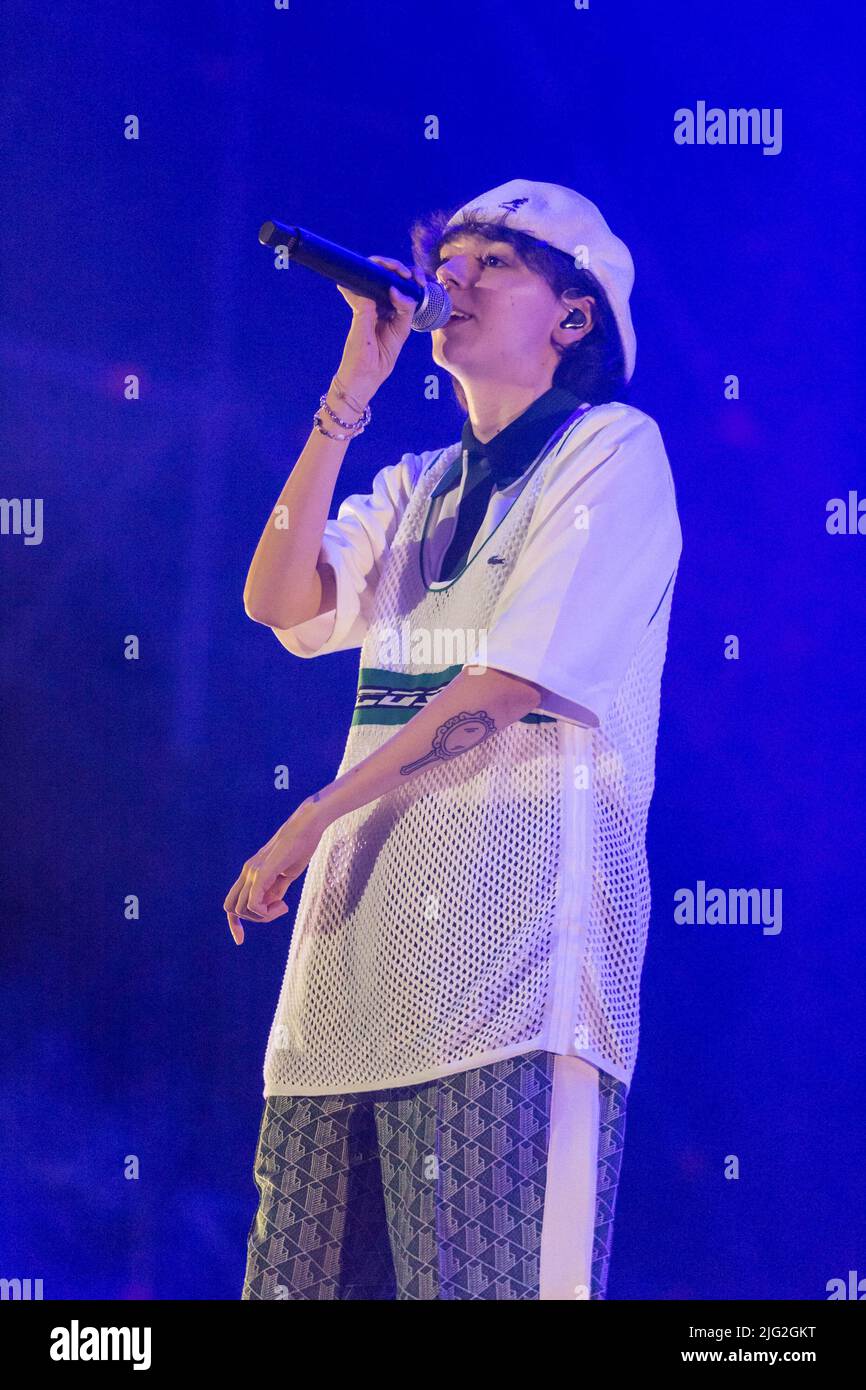Roma, Italy. 06th July, 2022. Ariete (Arianna Del Giaccio) during ...