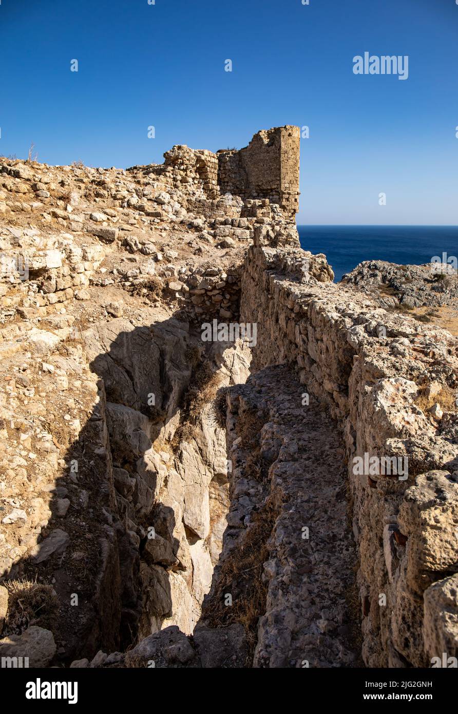 Rhodes feraklos castle hi-res stock photography and images - Alamy
