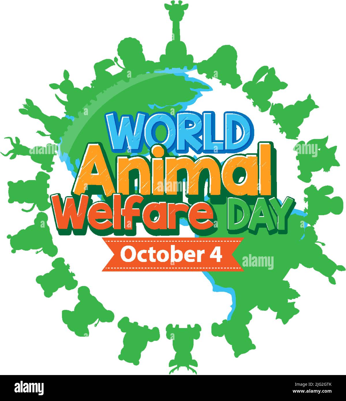 World Animal Welfare Day October 4 illustration Stock Vector Image ...